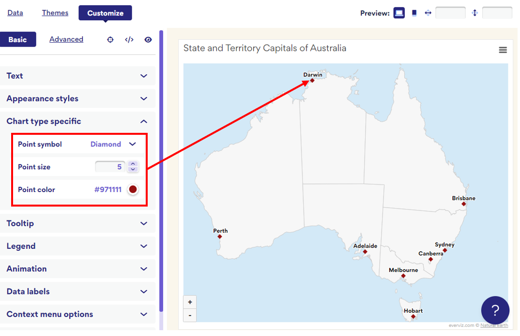 How to create a map - everviz